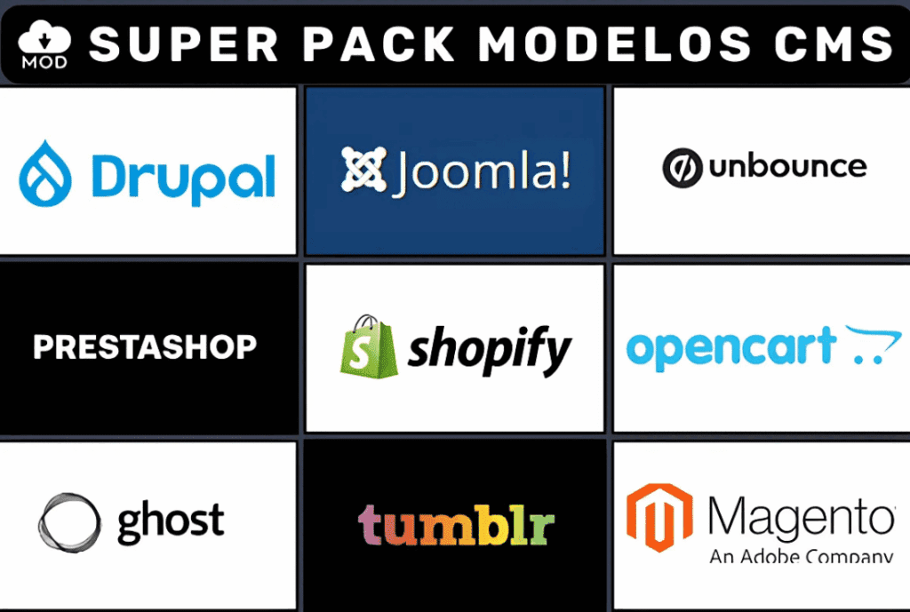 Super Pack Modelos CMS | Sites Prontos Para Diferentes CMS